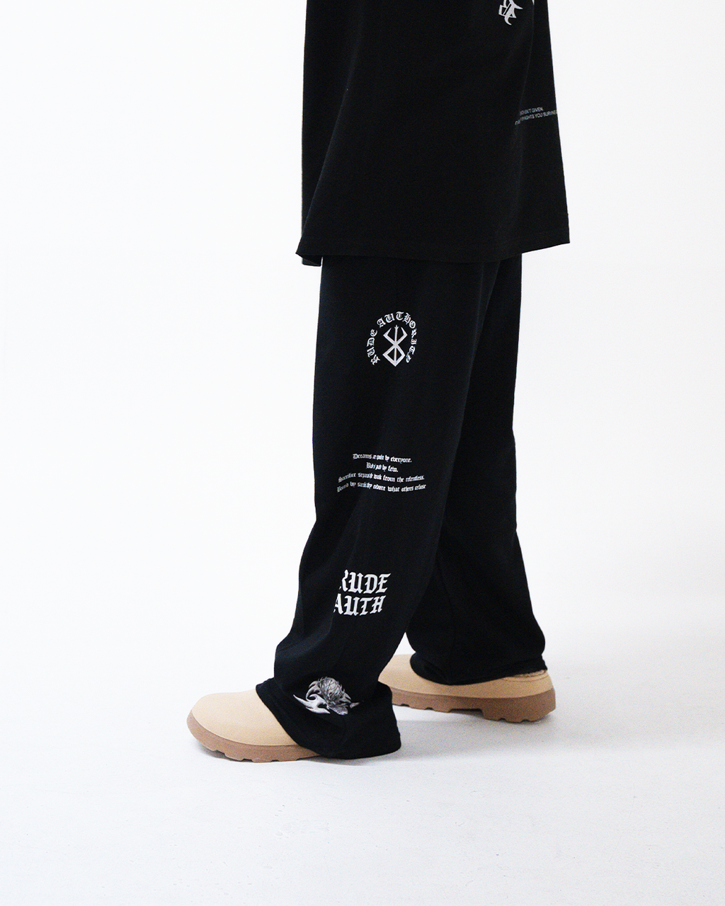 IRON PATH WIDE LEG SWEATPANTS – Rude Authority