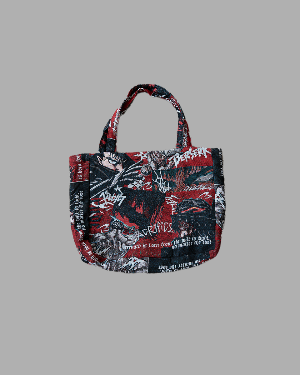 BLACK SWORDSMAN TAPESTRY TOTE – Rude Authority