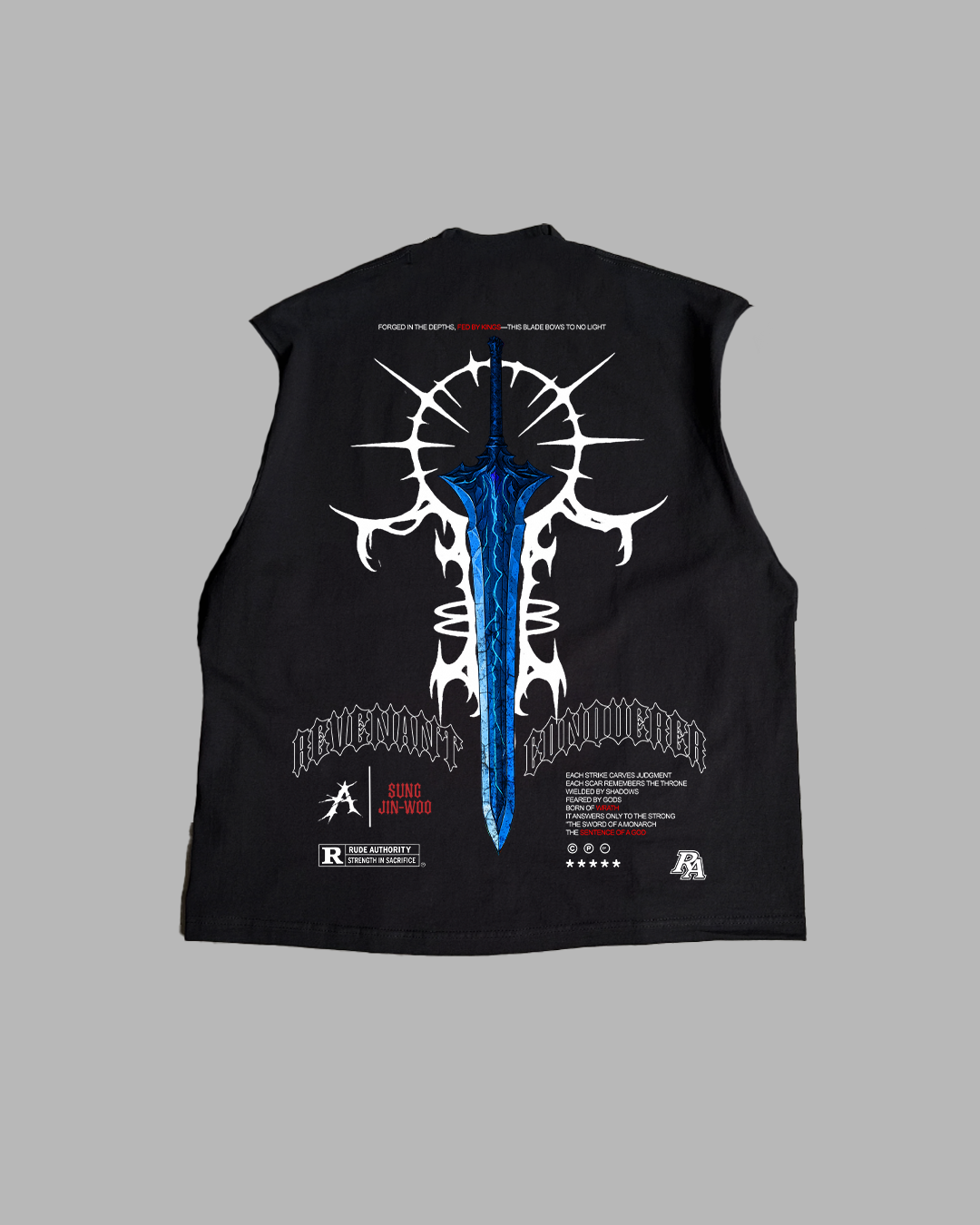 CONQUERERS SWORD PREMIUM OVERSIZED TEE – Rude Authority